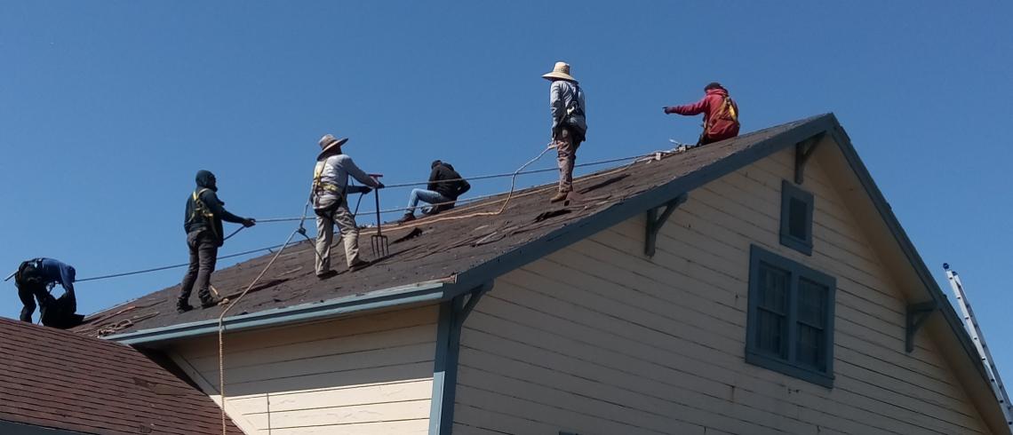 A New Roof for the Fog Building | Coastside State Parks Association